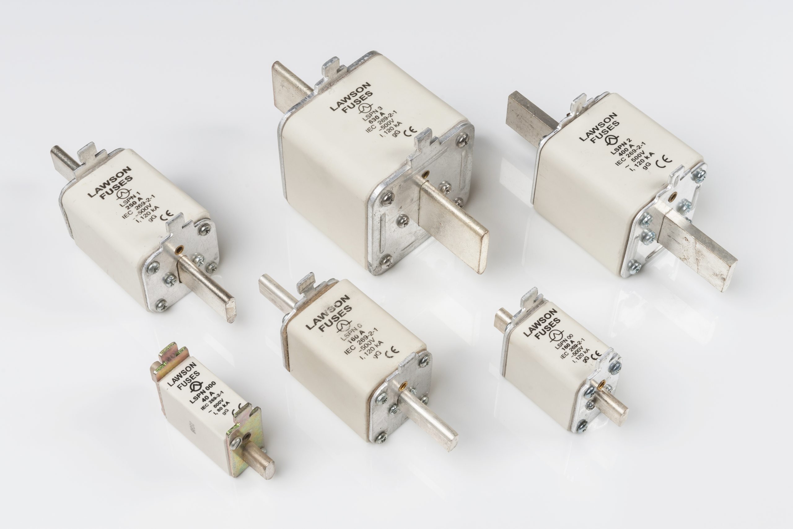 500 Volt NH Industrial Fuse-links with Knife Blade Contacts